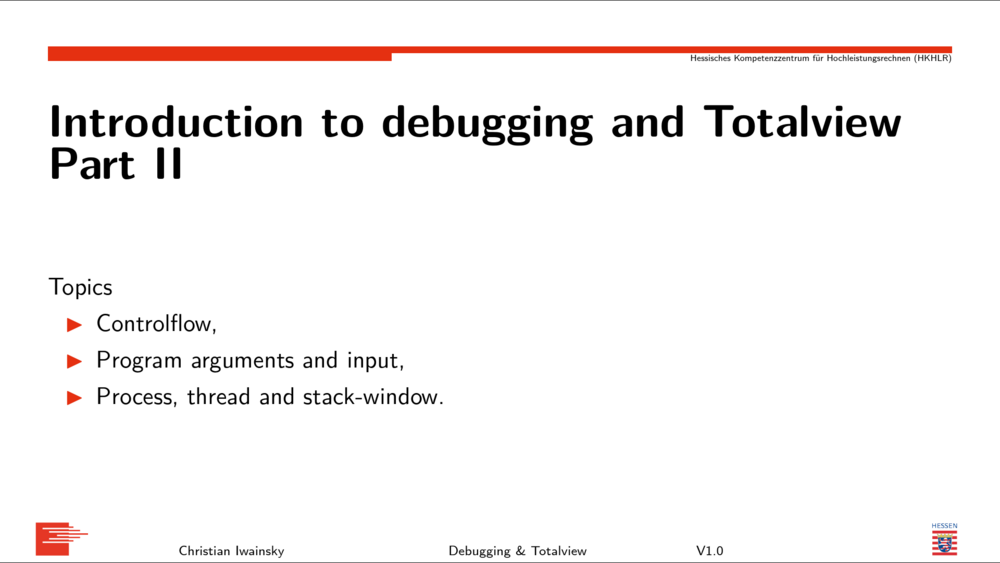 Totalview in Segments - HPC Wiki